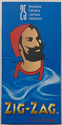 ZIG ZAG DBL BLUE PAPERS 25'S